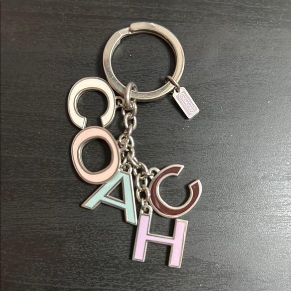 Coach | Accessories | Coach Rare Vintage Pastel Letter Keychain | Poshmark
